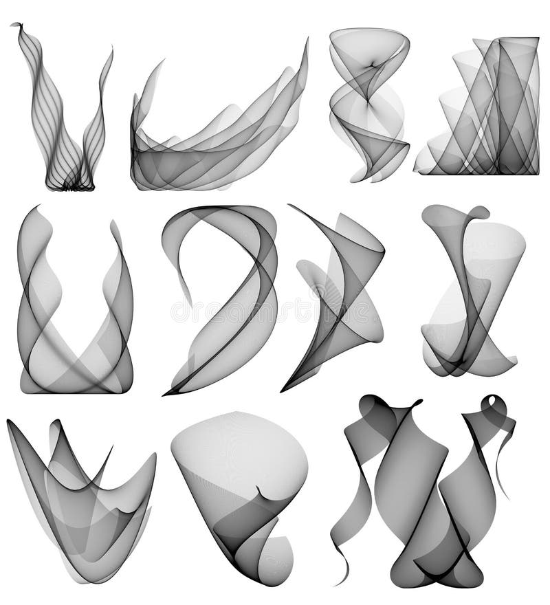 Wispy Abstract Shapes Stock Illustrations – 80 Wispy Abstract Shapes ...
