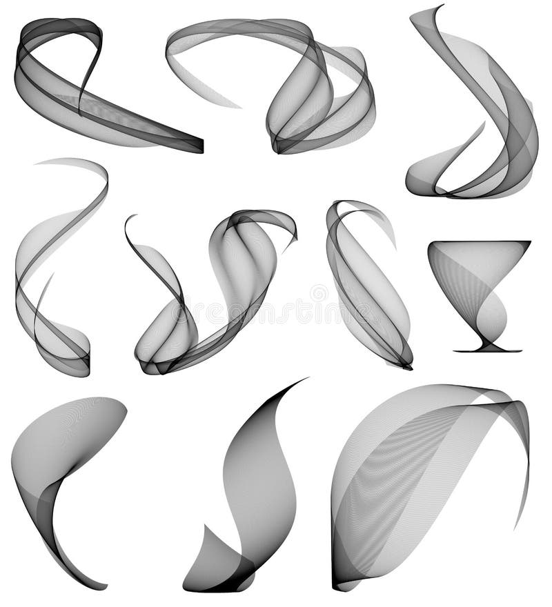 Wispy abstract shapes_1 stock illustration. Illustration of shapes ...