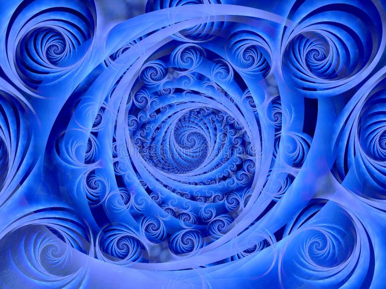 Wispy Blue Spirals Pattern stock photo. Image of layer - 1983204
