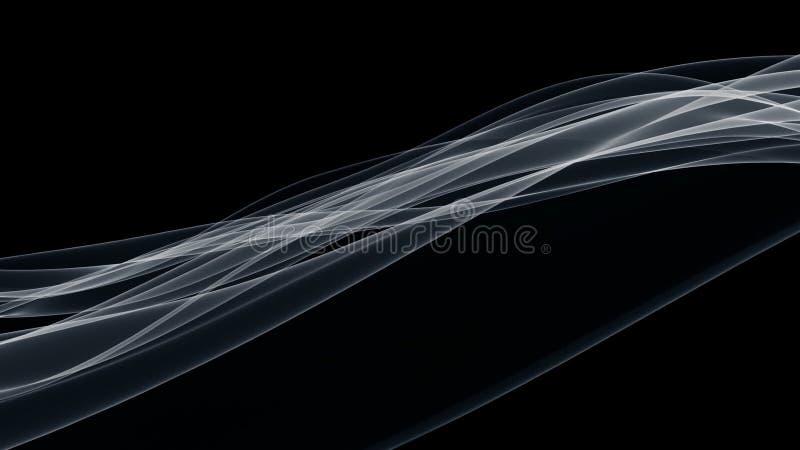 Wispy Lines Against White, Seamless Loop Stock Video - Video of energy ...
