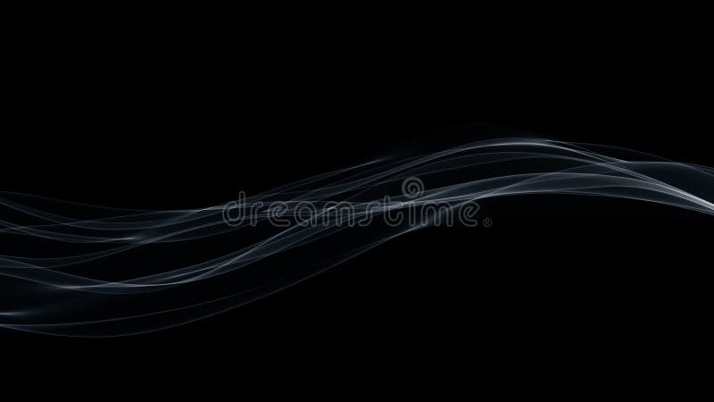 Wispy Lines Against White, Seamless Loop Stock Video - Video of energy ...