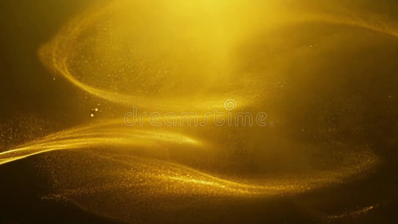 Wispy Tendrils of Golden Dust Swirl in a Fluid Dance Creating a ...
