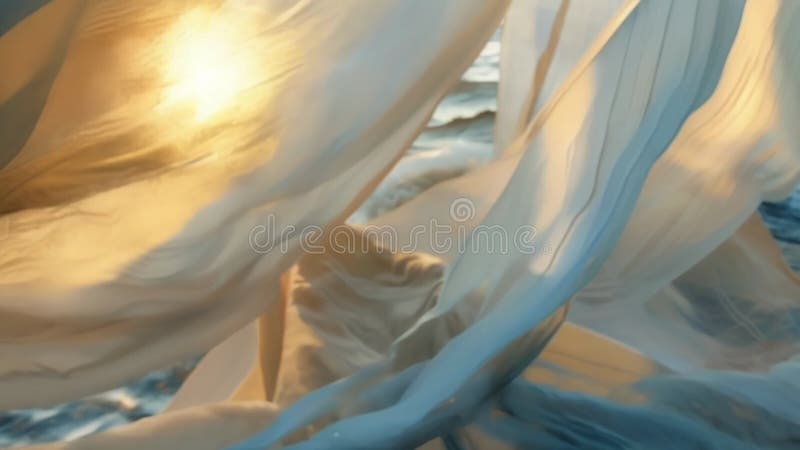 Wispy Undulating Sails Catching the Sunlight in a Stunning Display of ...