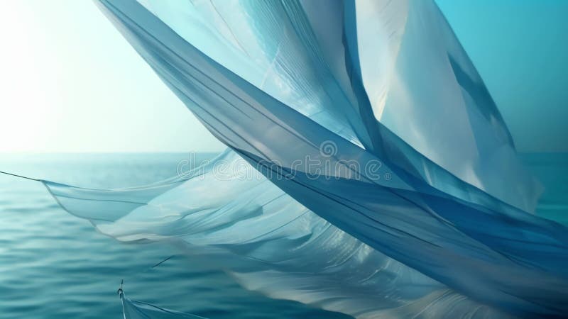 Wispy Undulating Sails Catching the Sunlight in a Stunning Display of ...