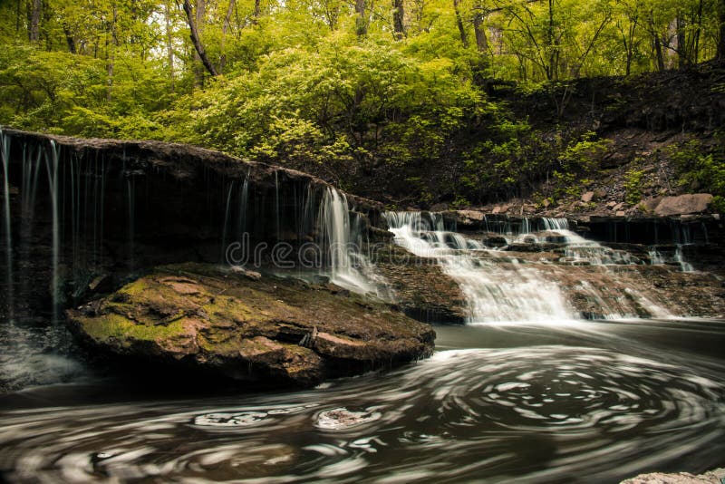 Wispy Waterfall stock image. Image of canon, orange, winding - 92779197