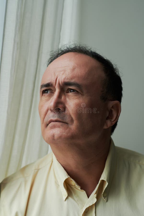 Wistful man stock photo. Image of portrait, face, begging - 61114874