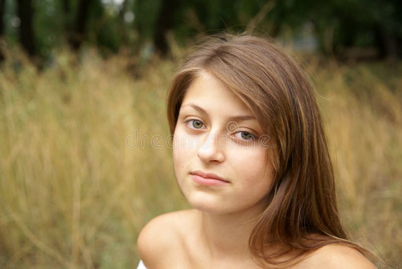 Wistful Young Woman stock image. Image of eighteen, face - 36561683