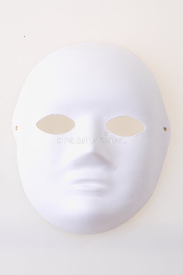 Witte masker en gordijnen stock illustratie. Illustration of vermaak ...