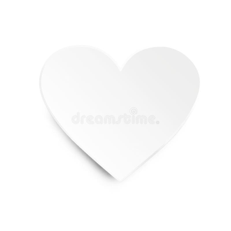 Wit hart stock illustratie. Illustration of geammerd - 42193995