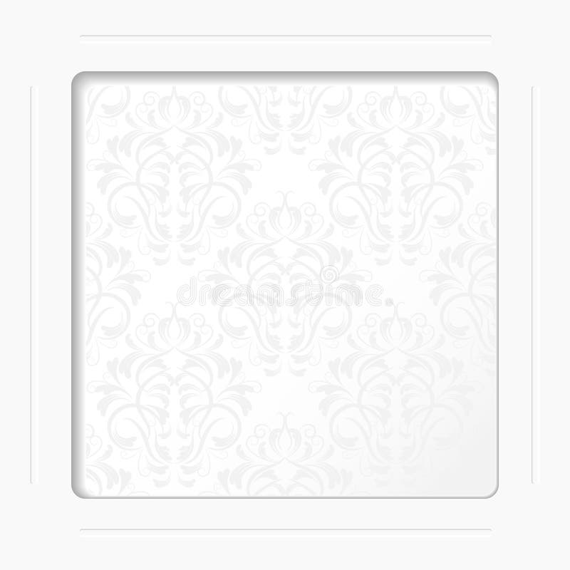 Wit kader vector illustratie. Illustration of pleister - 43672461