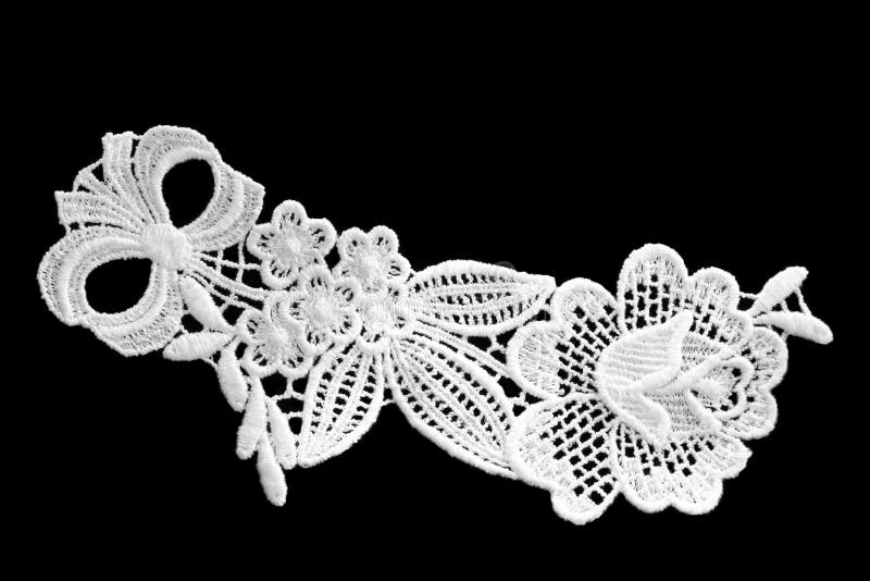Wit Kant op Zwarte stock afbeelding. Image of genaaid - 4502797