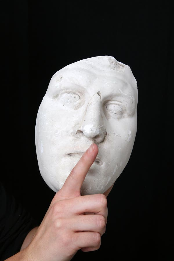 Wit masker stock afbeelding. Image of kijk, uitdrukking - 11077083