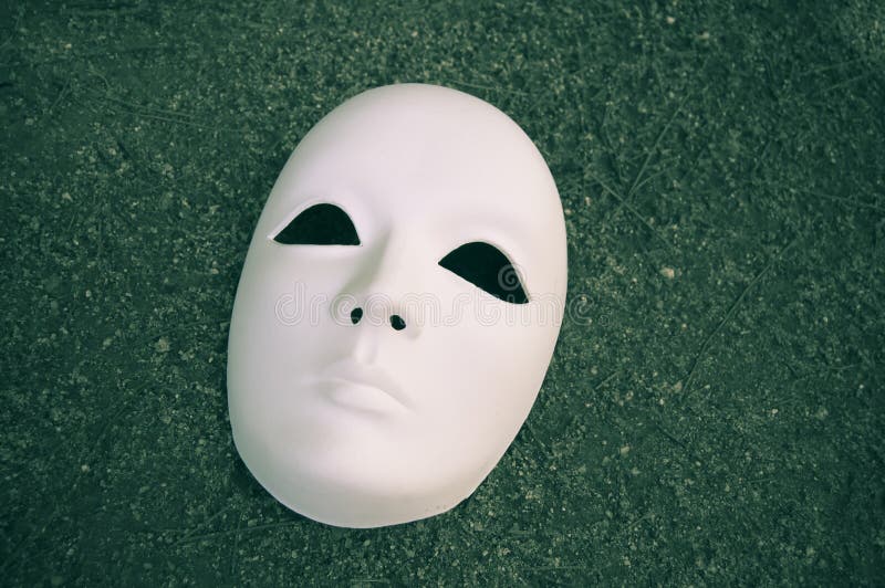 Het Concept Van Het Theater - Witte Maskers Stock Foto - Image of ...