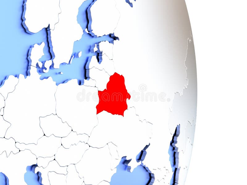 Kaart van wit - rusland stock illustratie. Illustration of kaart ...