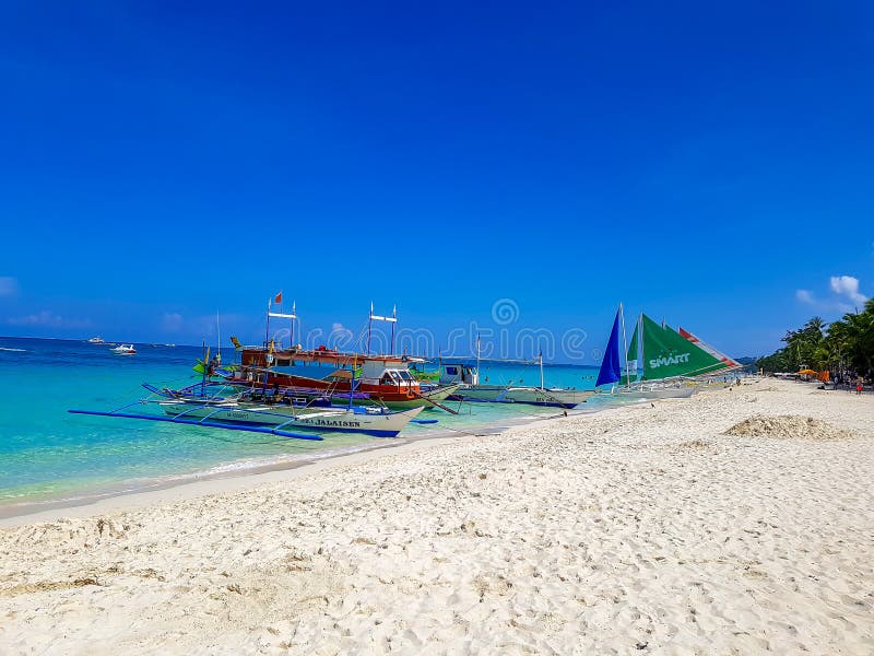 Wit Strand Van Boracay Filippijnen Redactionele Stock Foto - Image of ...