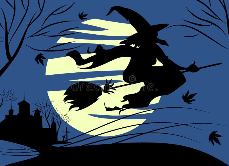 Happy halloween stock vector. Illustration of witch, tail - 11025250