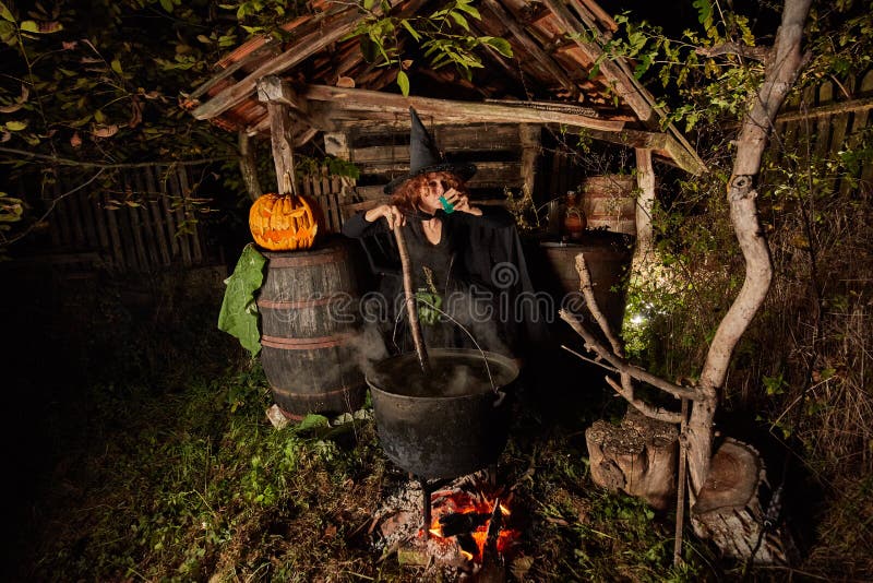 Witch boiling spells stock photo. Image of fear, mysterious - 133150908