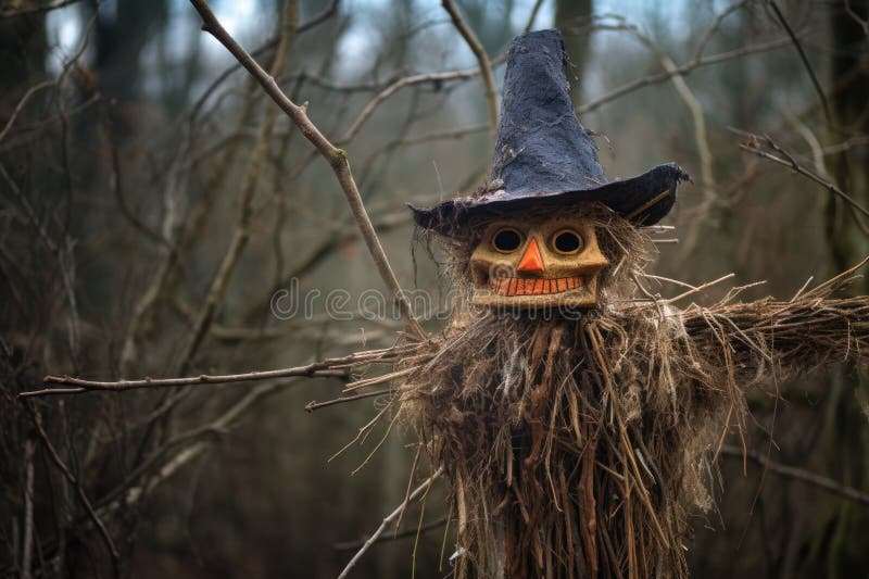 Witch Broomstick Made from Twigs and Straw Stock Image - Image of ...