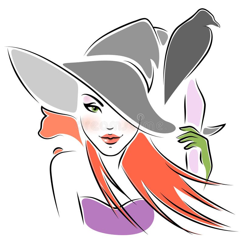 Witch, cat and raven stock vector. Illustration of mystic - 18578122