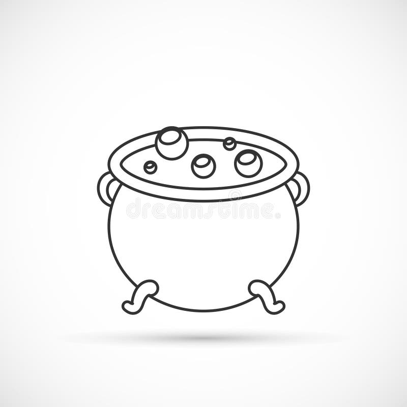 Cauldron Outline Stock Illustrations – 5,774 Cauldron Outline Stock ...