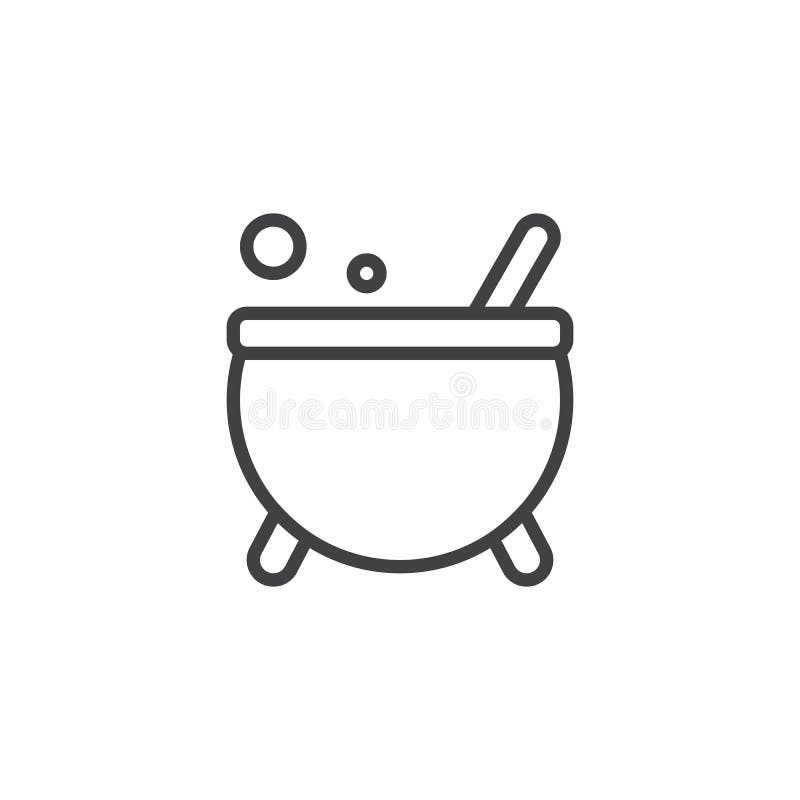 Cauldron Outline Stock Illustrations – 5,679 Cauldron Outline Stock ...