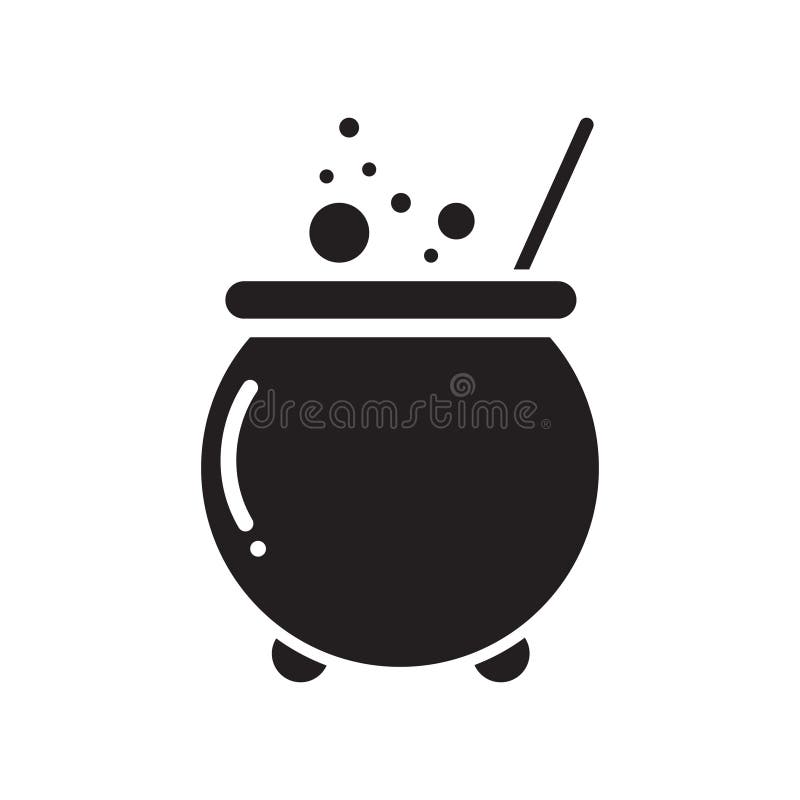 Witch Cauldron. Vector Illustration Decorative Design Stock Vector ...