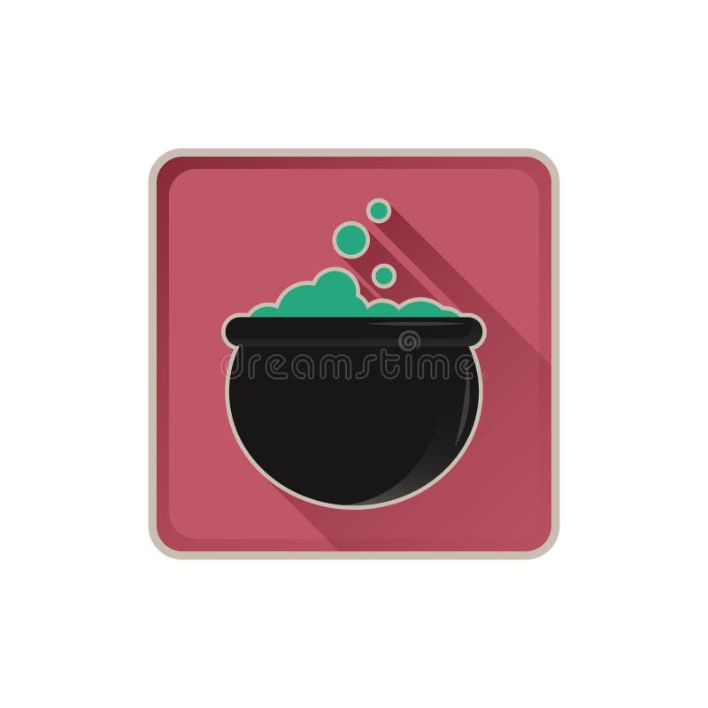 Witch Cauldron. Vector Illustration Decorative Design Stock Vector ...