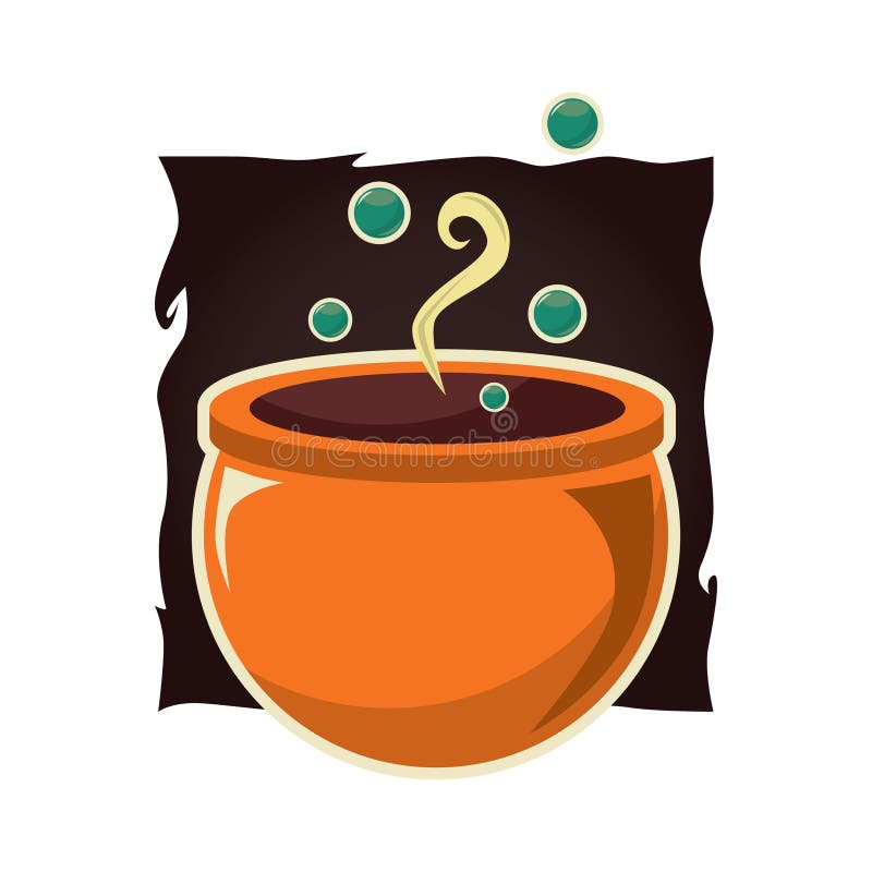 Witch Cauldron. Vector Illustration Decorative Design Stock Vector ...
