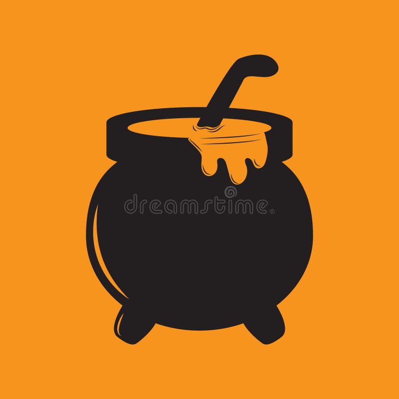 Witch Cauldron. Vector Illustration Decorative Design Stock Vector ...