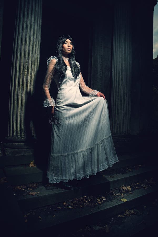 Witch from a Crypt in the Cemetery Stock Image - Image of enigma ...