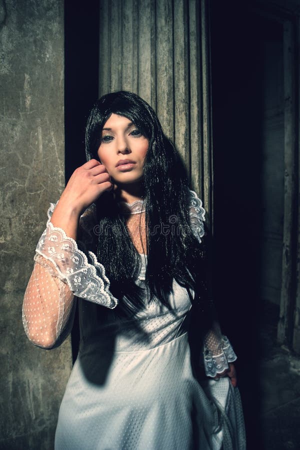 Witch from a Crypt in the Cemetery Stock Photo - Image of magical, fear ...