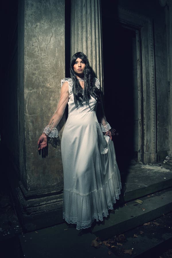 Witch from a Crypt in the Cemetery Stock Photo - Image of fear, mystery ...