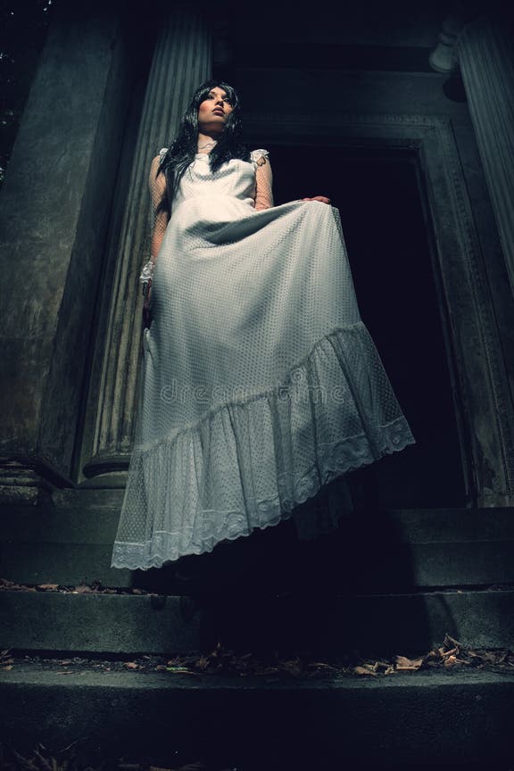 Witch from a Crypt in the Cemetery Stock Image - Image of fear, occult ...