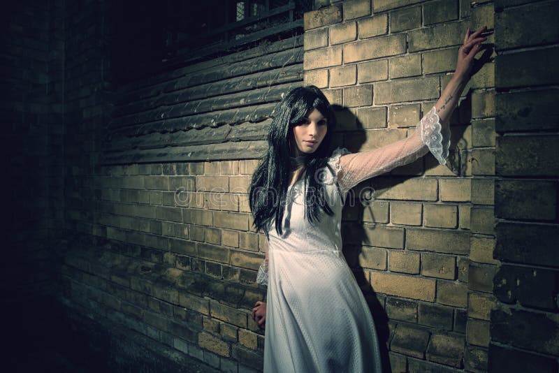 Witch from a Crypt in the Cemetery Stock Photo - Image of fear, night ...