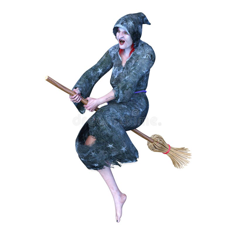 Witch stock illustration. Illustration of broom, witch - 77520322