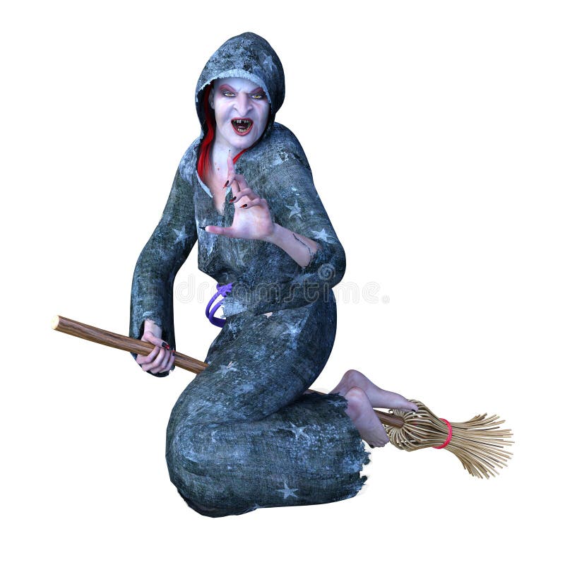 Witch stock illustration. Illustration of costume, broom - 77521113