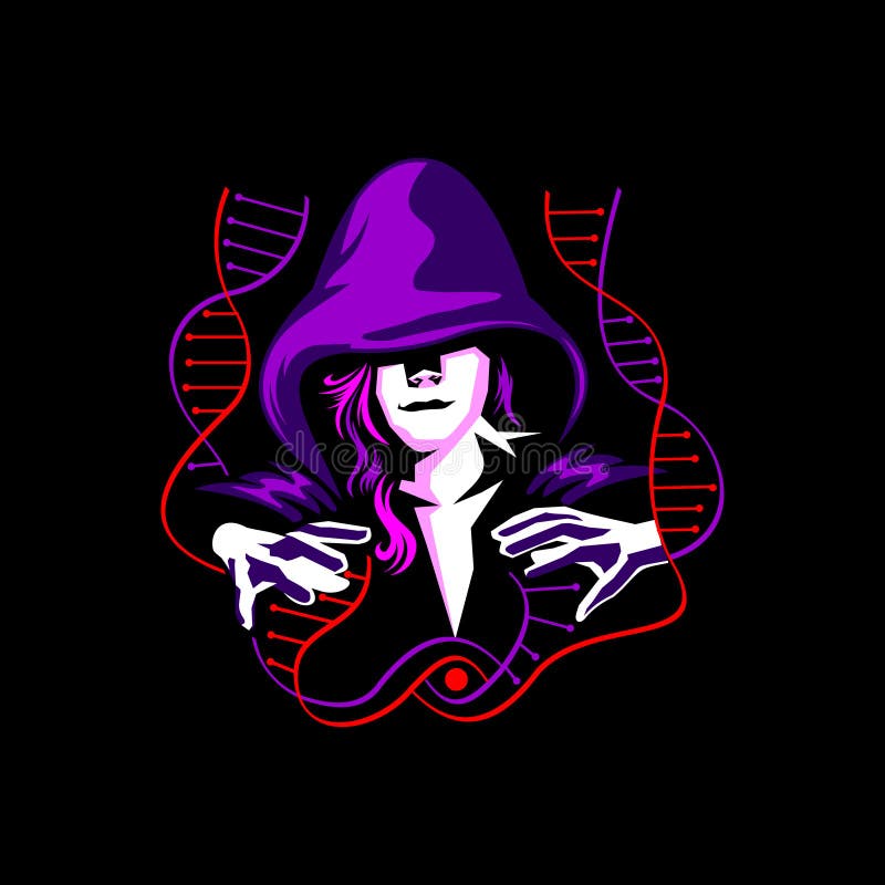 Witch DNA Illustration Abstract Vector Stock Vector - Illustration of design, people: 248285179