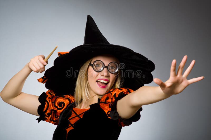 Witch doing magic stock photo. Image of miracle, light - 77720346