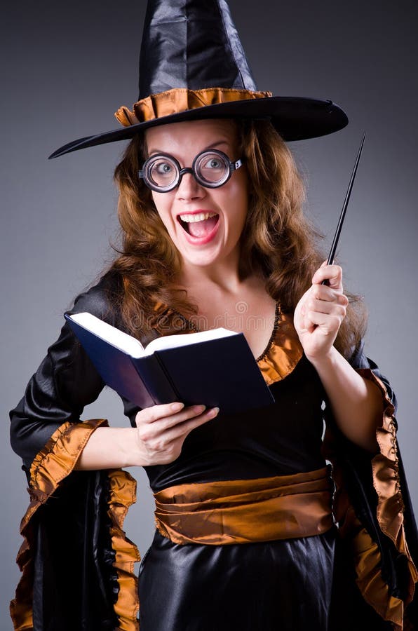 Witch doing magic stock photo. Image of miracle, light - 77720346