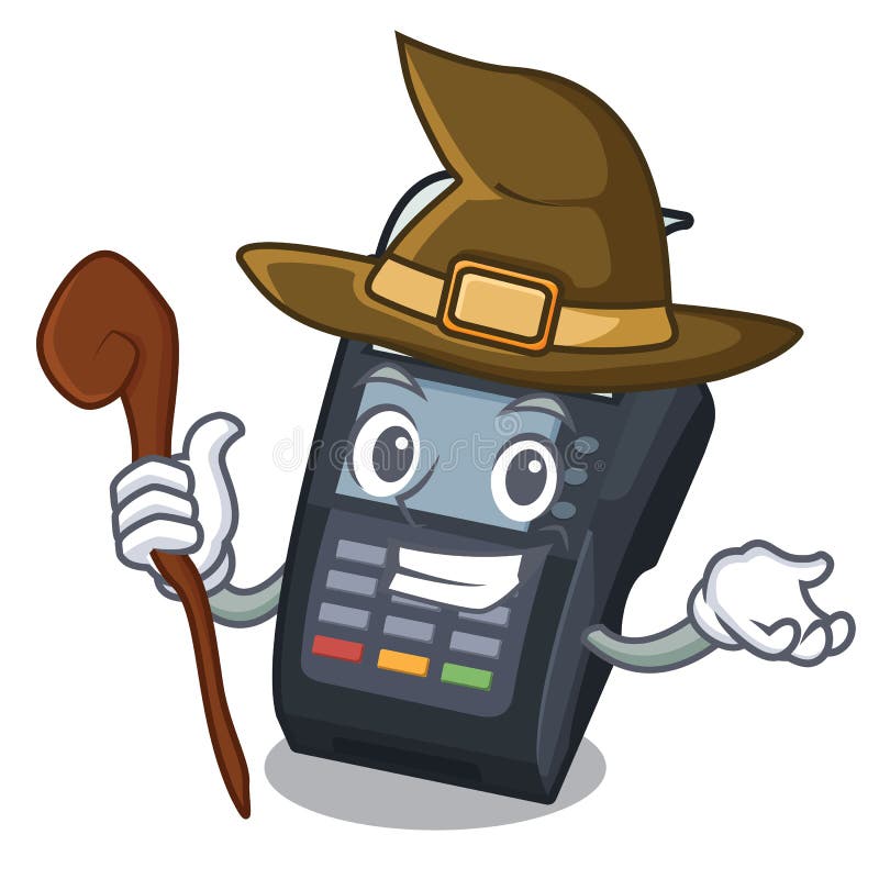 Witch EDC Machine in the Cartoon Shape Stock Vector - Illustration of ...