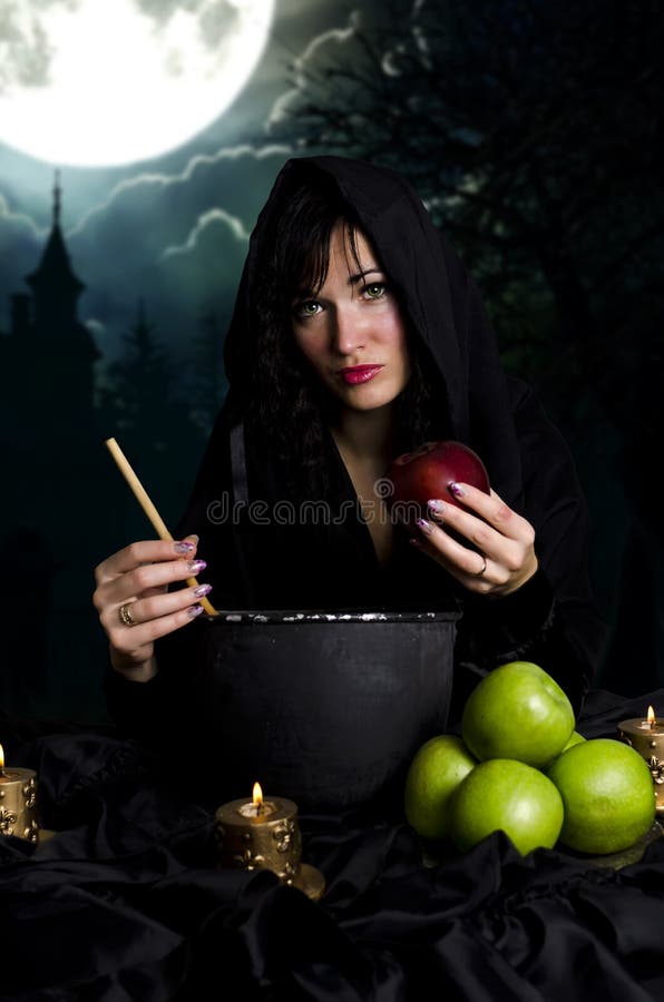 Witch from a fairy tale stock photo. Image of pretty - 22418250