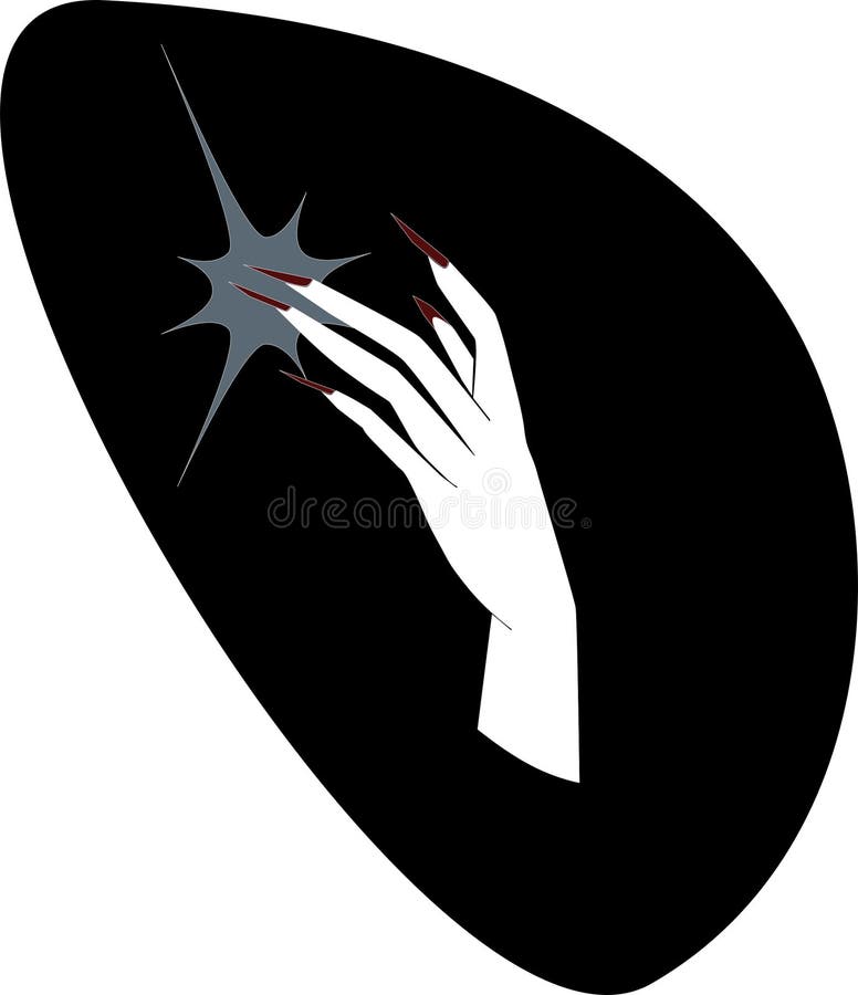 Witch Hand. the Enchanted Witch Casts a Spell. Vector. Stock ...