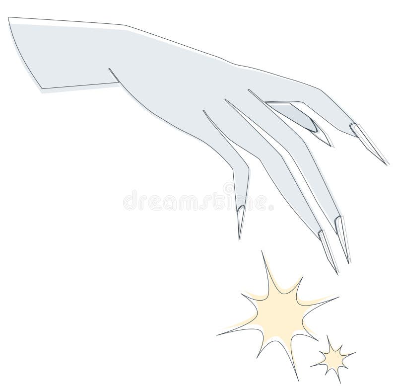 Witch Hand. the Enchanted Witch Casts a Spell. Vector. Stock Vector ...