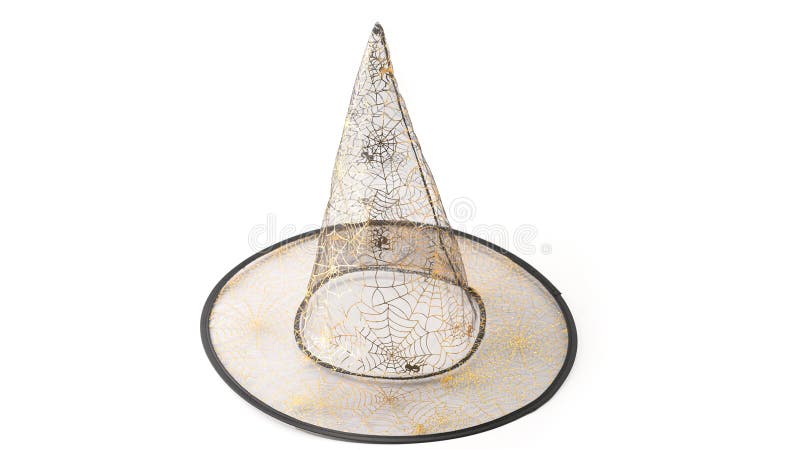 Witch Hat. Cap on a White Background. Witchcraft and Magic Stock Photo ...