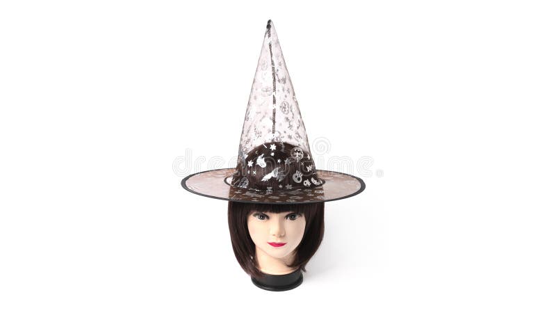 Witch Hat. Cap on a White Background. Witchcraft and Magic Stock Photo ...