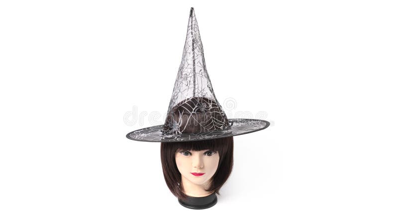 Witch Hat. Cap on a White Background. Witchcraft and Magic Stock Photo ...