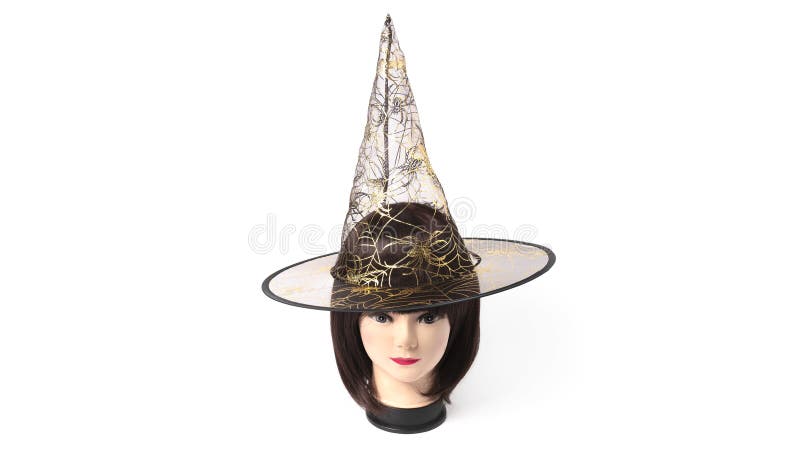 Witch Hat. Cap on a White Background. Witchcraft and Magic Stock Photo ...