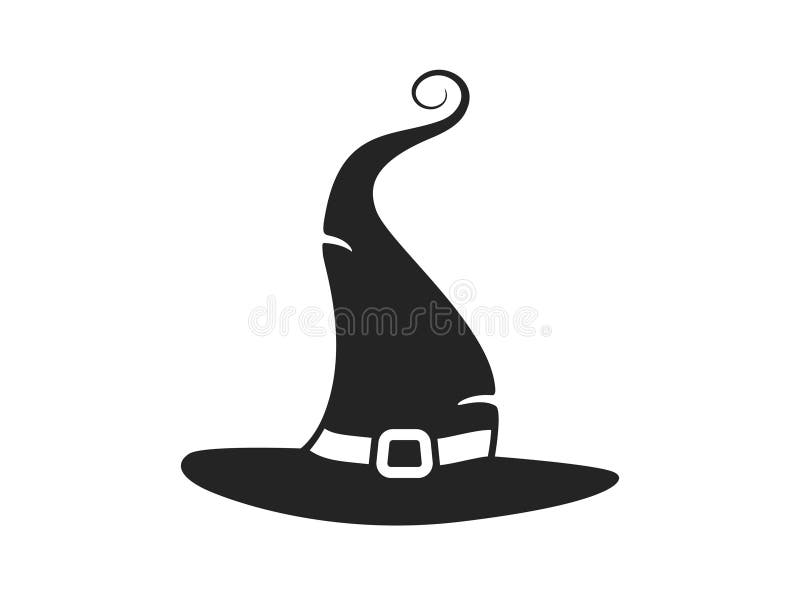 Witch Hat Icon. Halloween and Wizard Symbol Stock Vector - Illustration ...