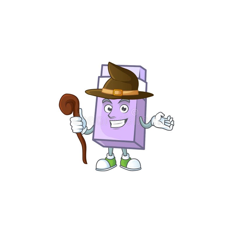 Witch Icon Eraser Cartoon in the Character Stock Vector - Illustration ...