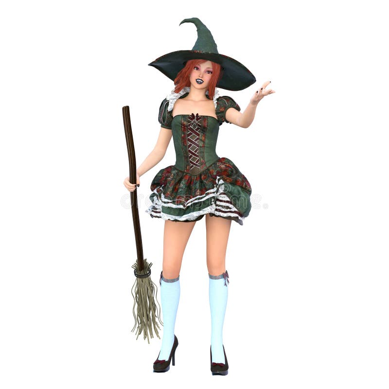 Witch stock illustration. Illustration of play, pose - 60880945